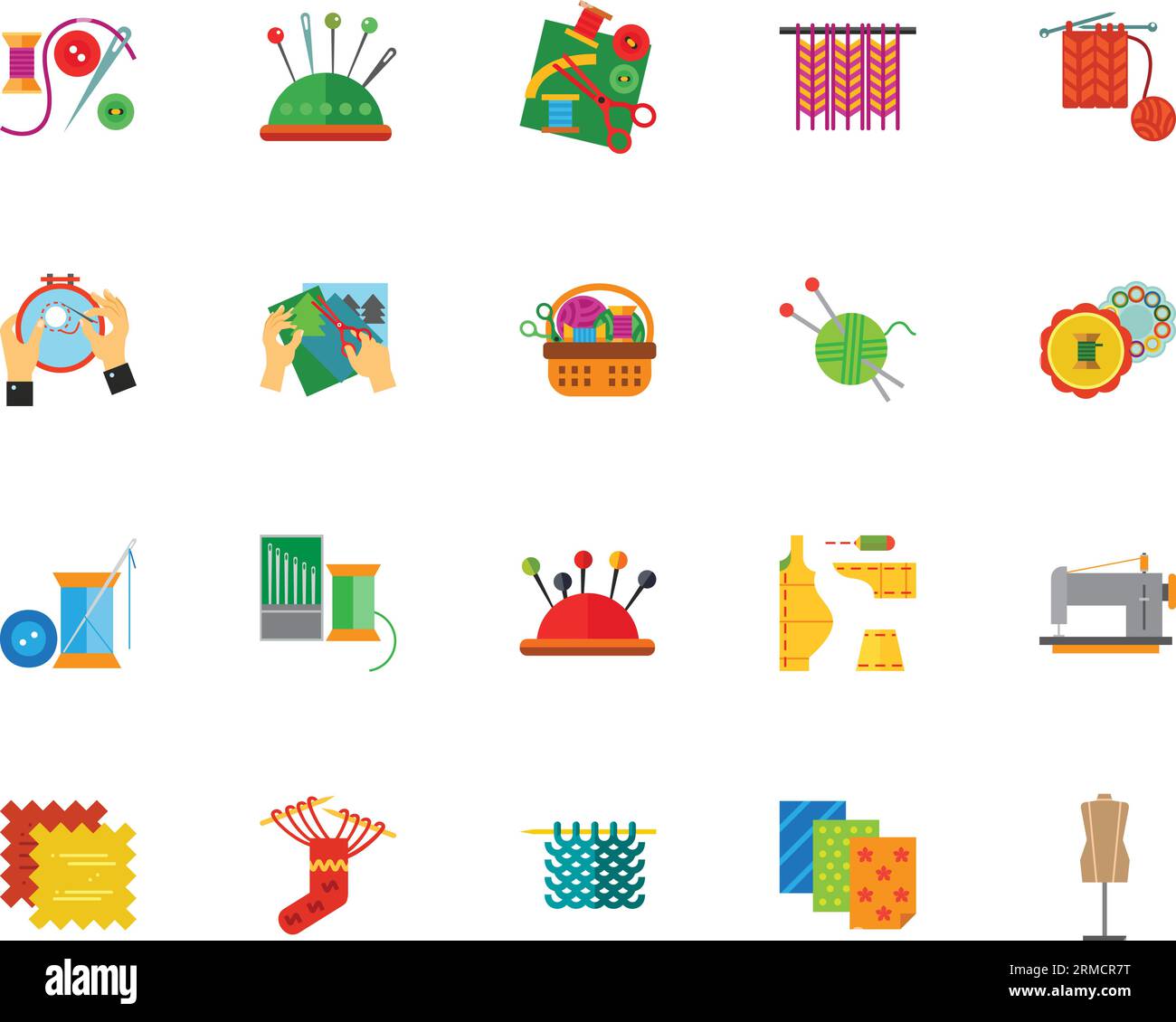 Handmade icon set Stock Vector Image & Art - Alamy
