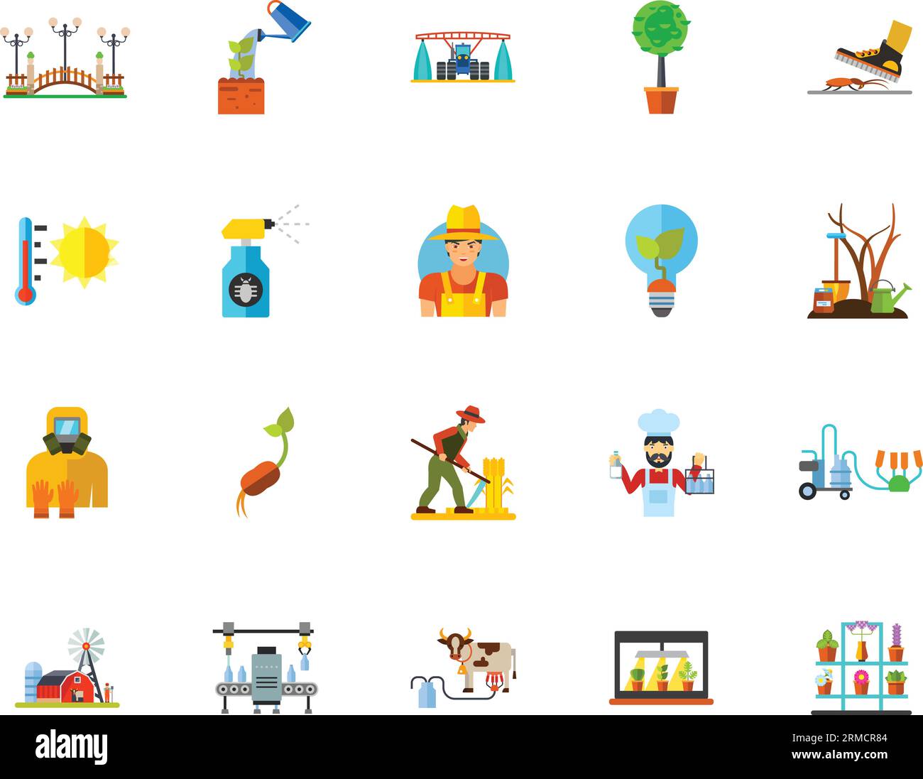 Agriculture icon set Stock Vector Image & Art - Alamy