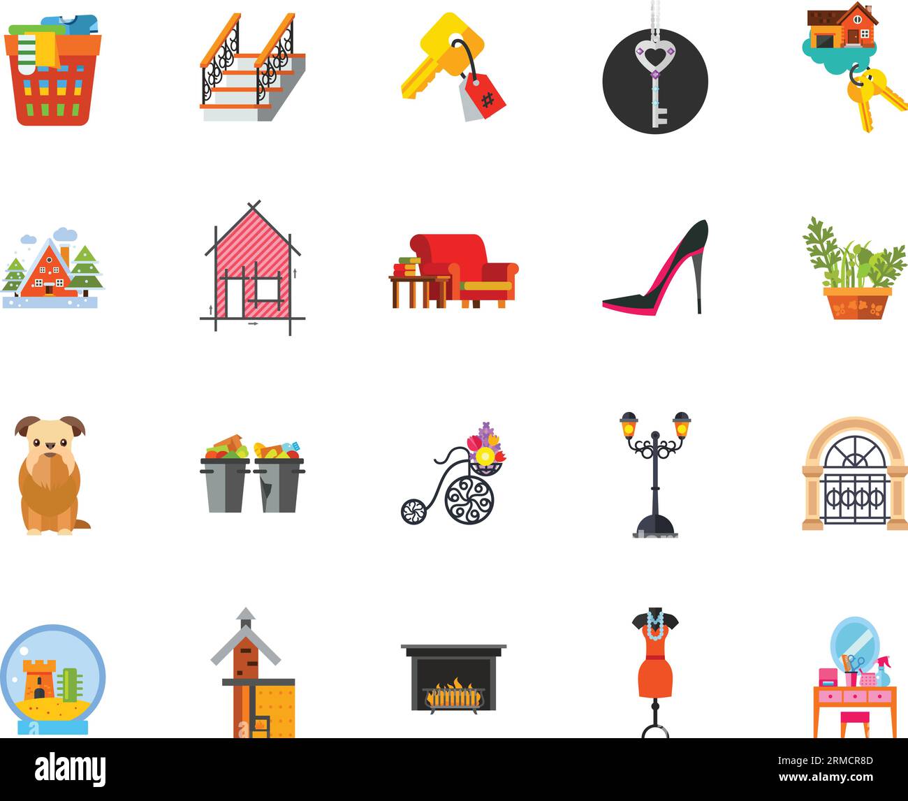 Domesticity icon set Stock Vector Image & Art - Alamy