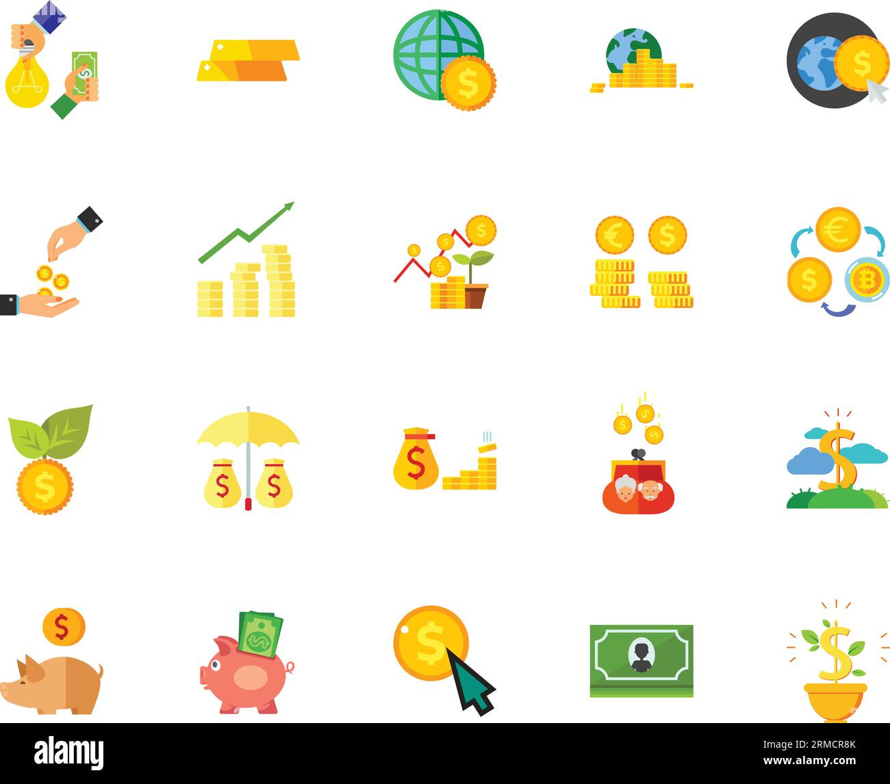 Money icon set Stock Vector Image & Art - Alamy
