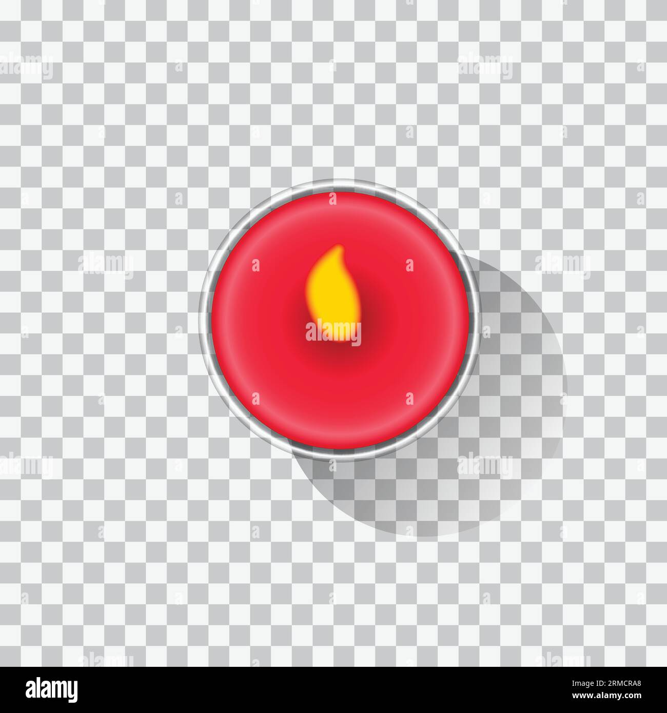 Candle light top view Stock Vector Images - Alamy