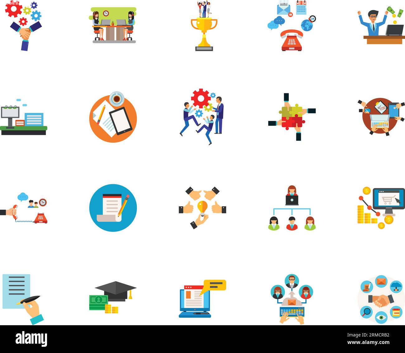 Marketing icon set Stock Vector Image & Art - Alamy