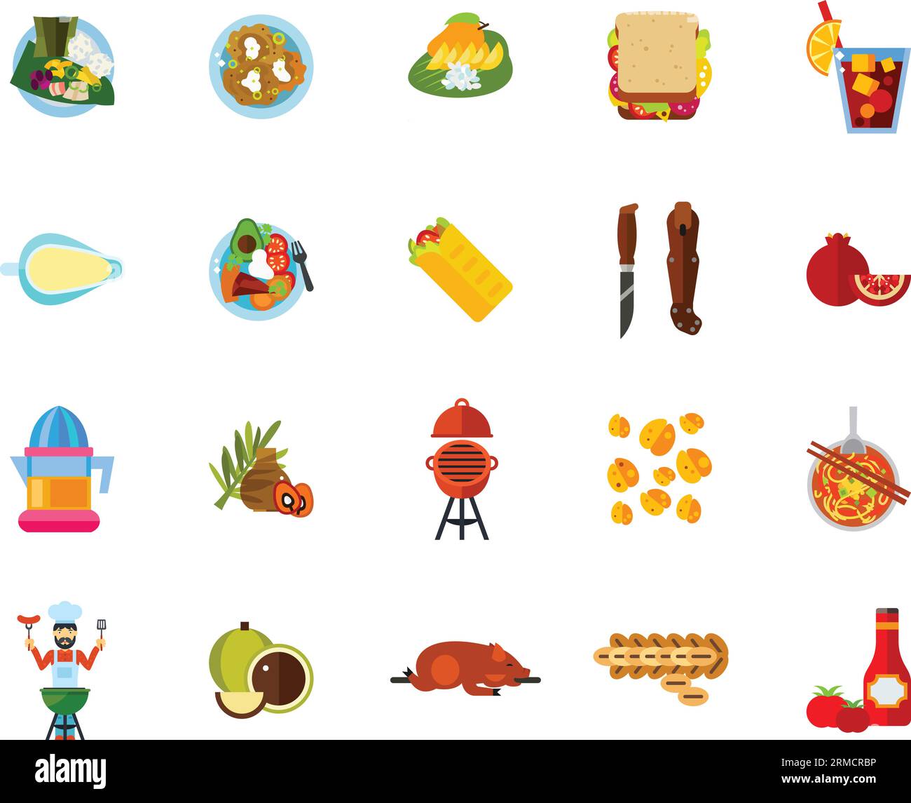 Traditional food icon set Stock Vector Image & Art - Alamy