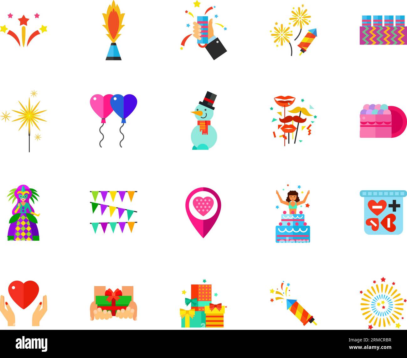 Holidays icon set Stock Vector Image & Art - Alamy