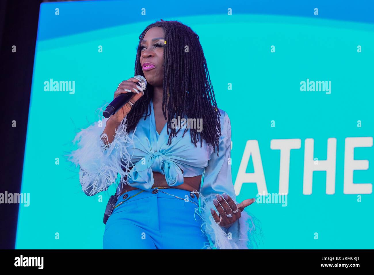 Portsmouth, UK. 27th Aug, 2023. British singer songwriter Heather ...