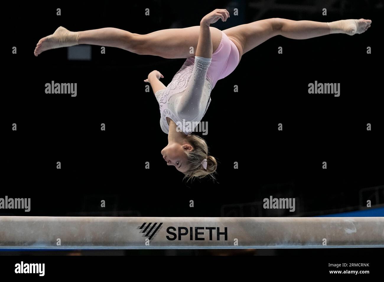 Charlotte Booth competes on the beam during the U.S. Gymnastics ...