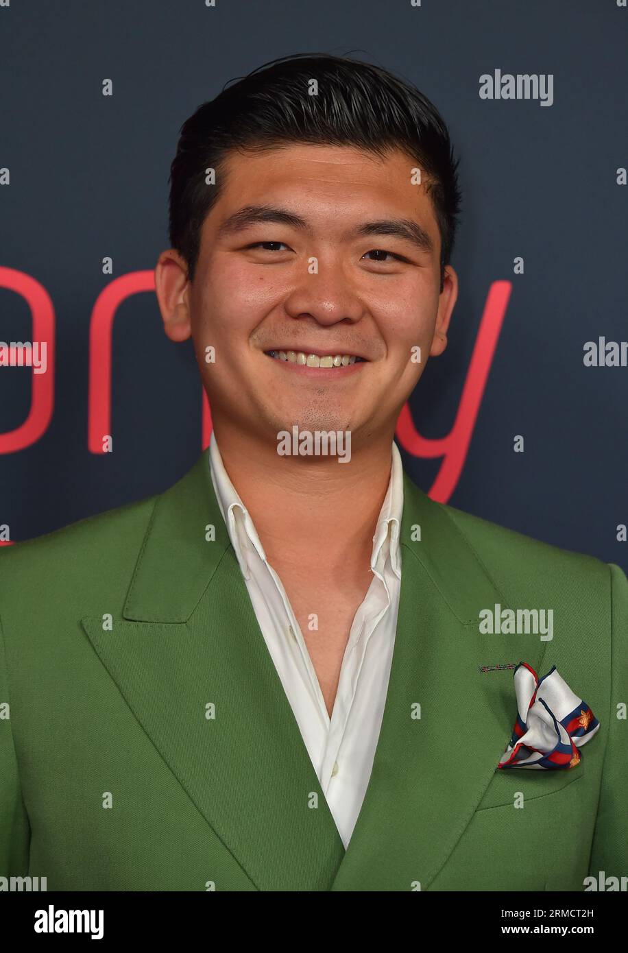 Steven He arrives at the Streamy Awards on Sunday, Aug. 27, 2023, at ...