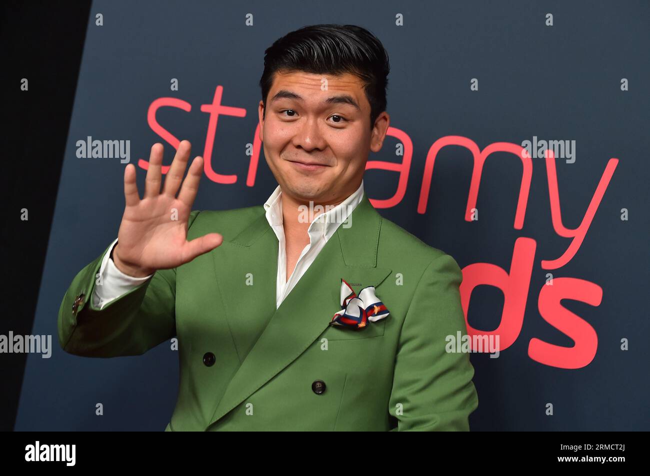 Steven He arrives at the Streamy Awards on Sunday, Aug. 27, 2023, at ...