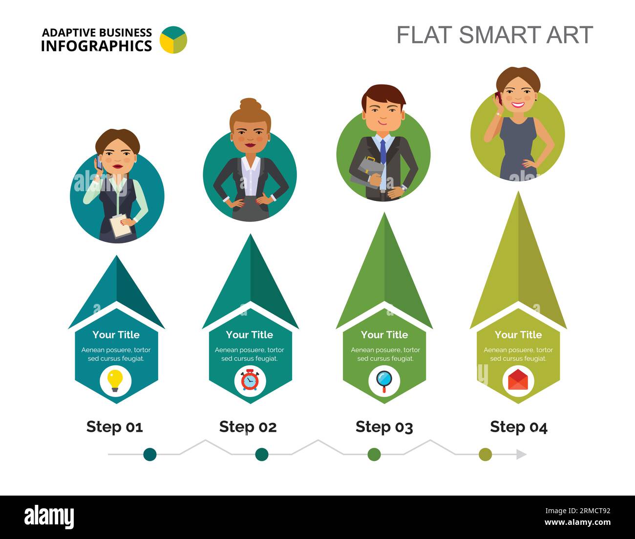 Step Chart Slide Template Stock Vector Image & Art - Alamy