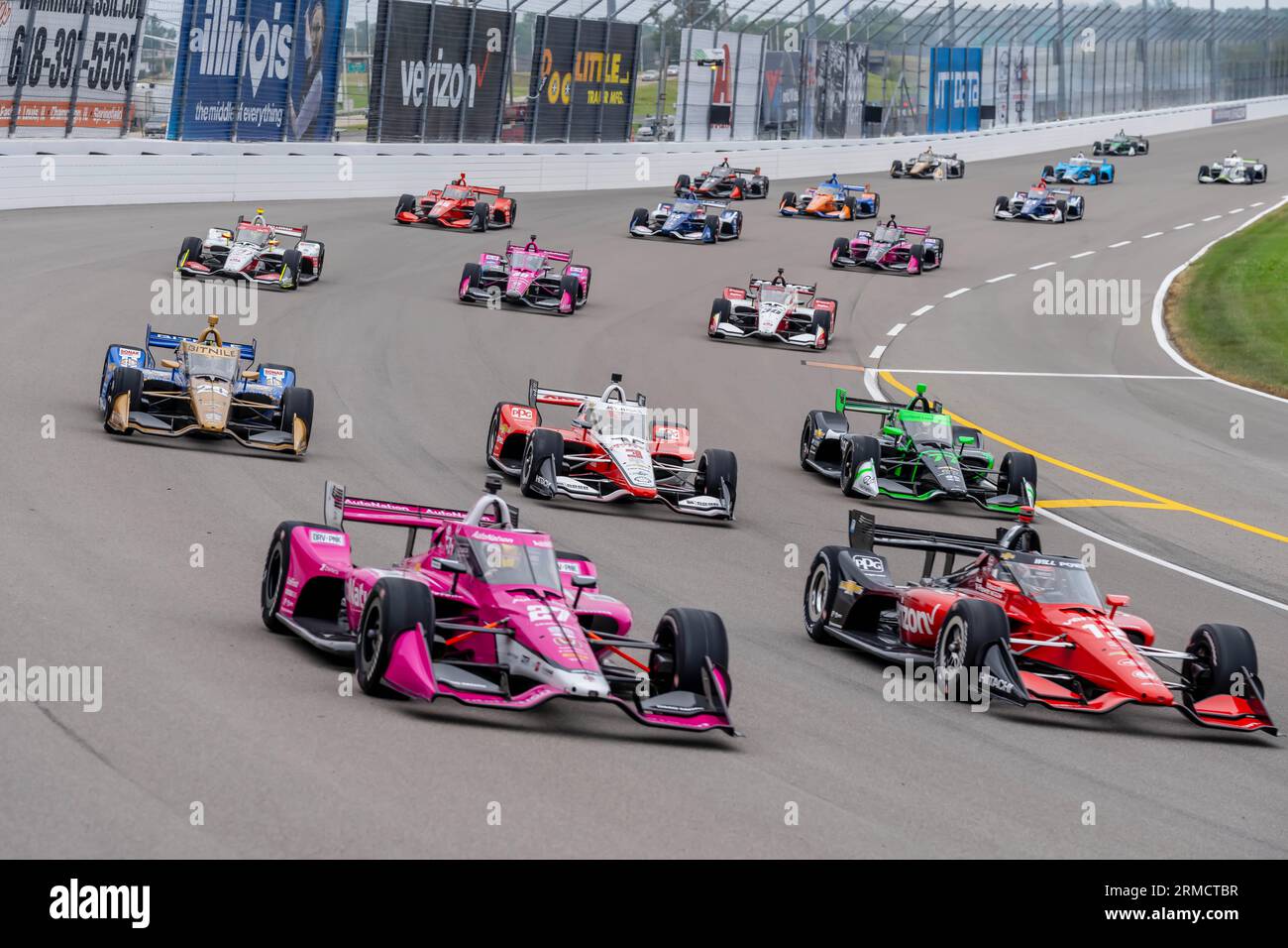Madison, IL, USA. 27th Aug, 2023. INDYCAR Series driver, KYLE KIRKWOOD ...