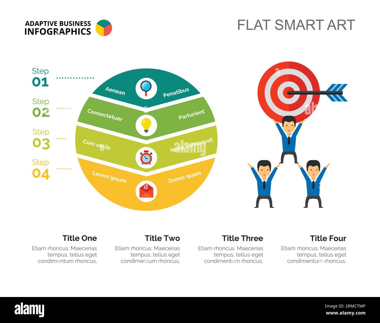 Business Target Concept Slide Template Stock Vector Image & Art - Alamy