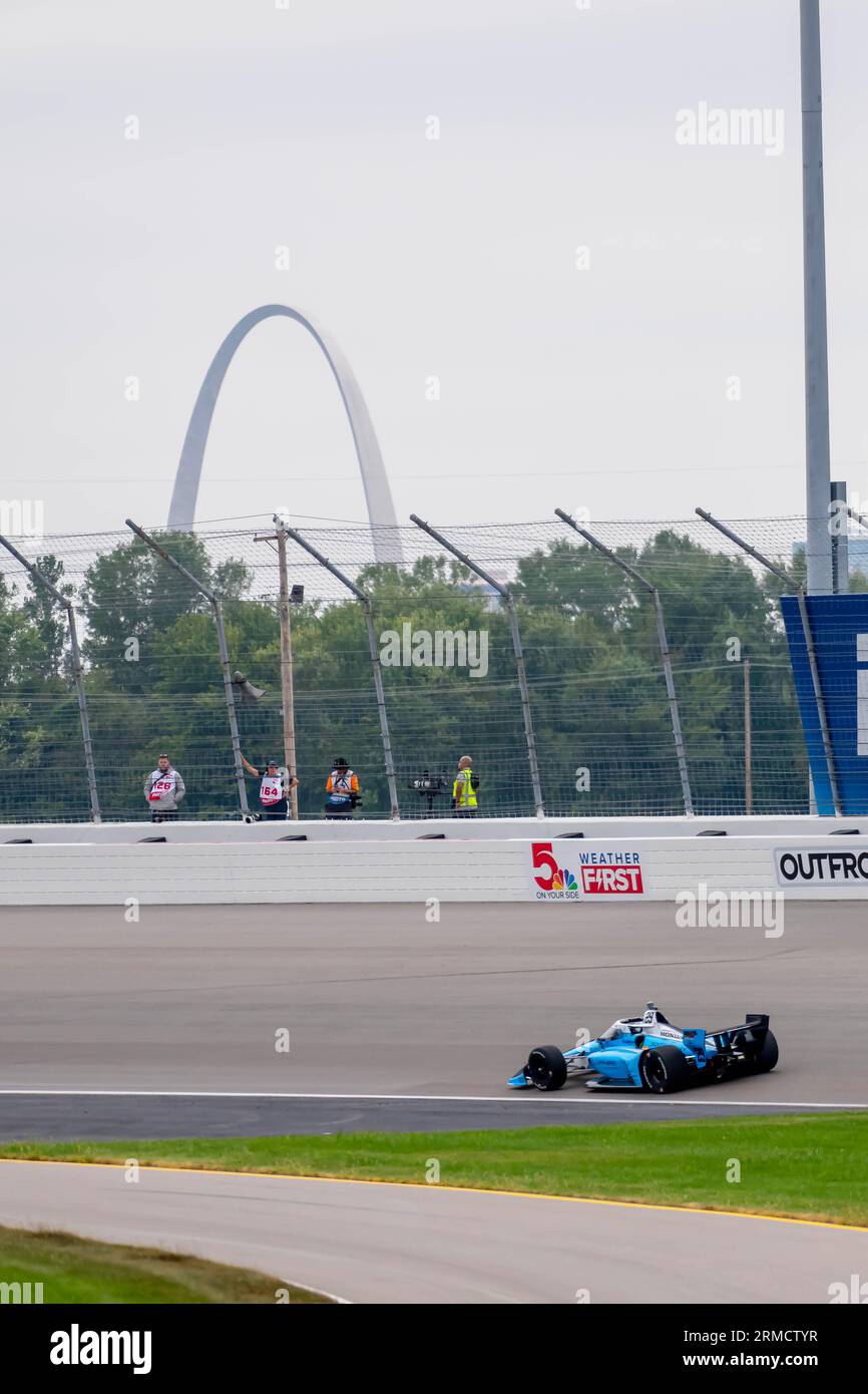 Madison, IL, USA. 27th Aug, 2023. INDYCAR Series driver, DEVLIN ...