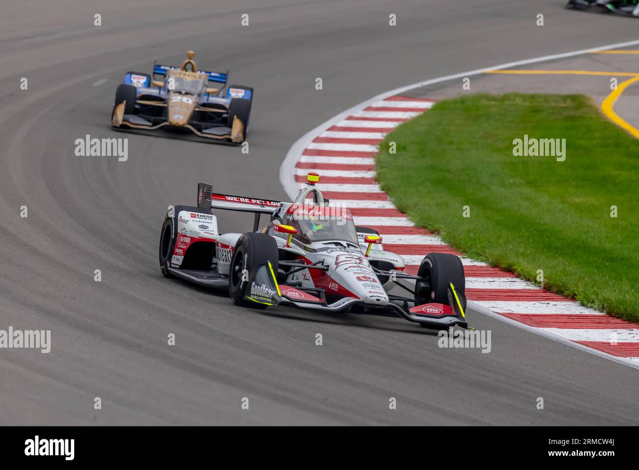 Madison, IL, USA. 27th Aug, 2023. INDYCAR Series driver, STING RAY ROBB ...