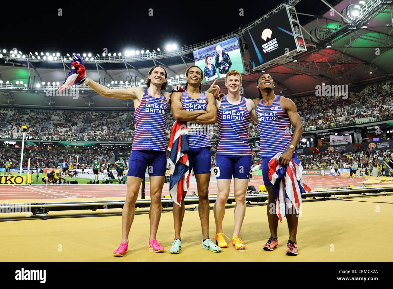 Budapest, Hungary. 27th Aug, 2023. (From L to R) Lewis Davey, Rio ...