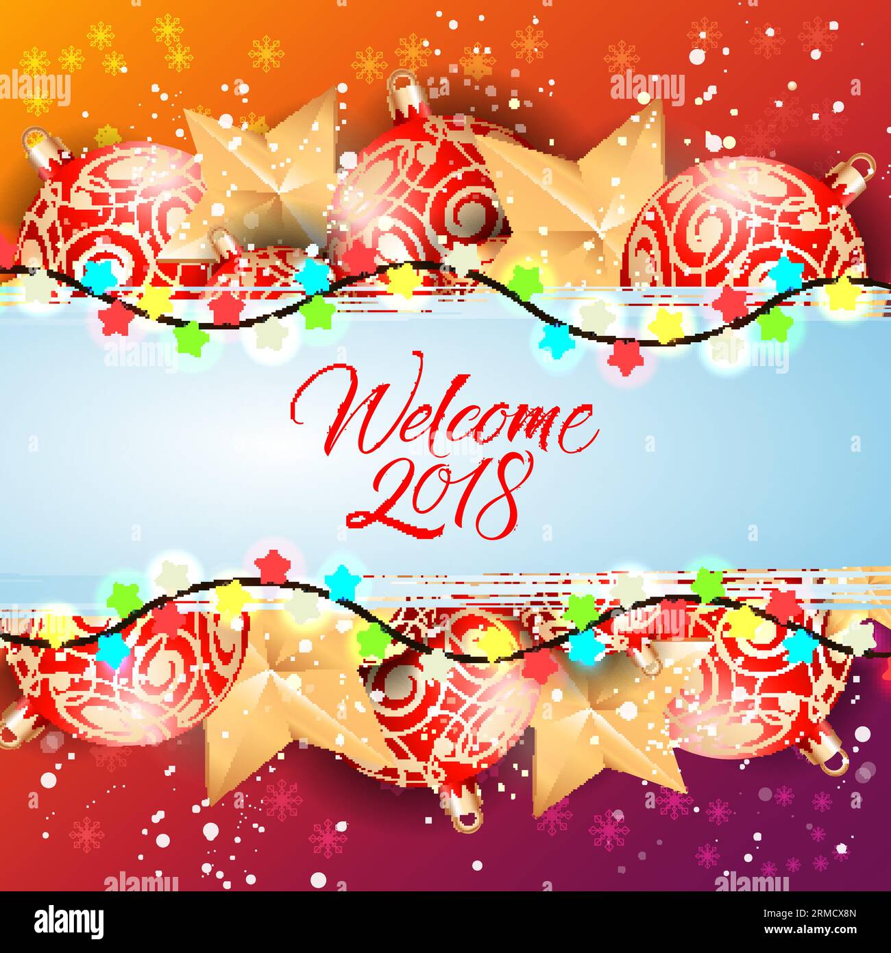Welcome Twenty Eighteen Lettering Stock Vector Image & Art - Alamy
