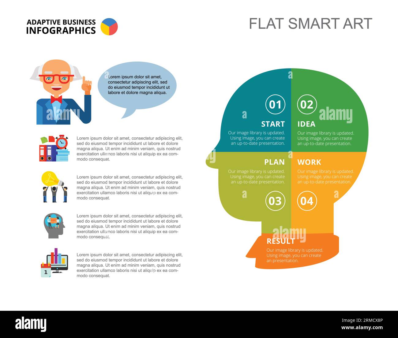 Brain Diagram Slide Template Stock Vector Image & Art - Alamy