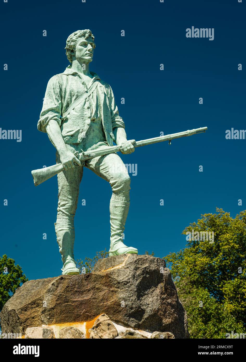 Statue of Captain John Parker Lexington Battle Green Lexington ...