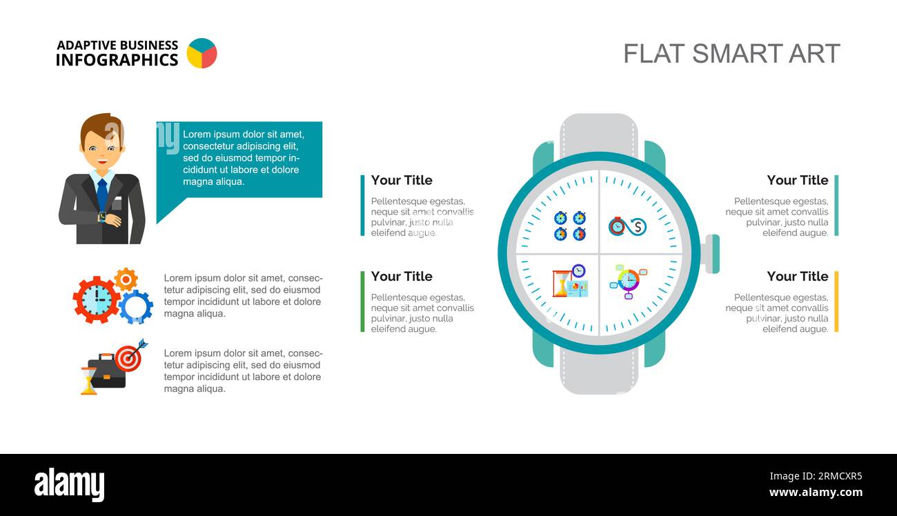 Time Management Concept Slide Template Stock Vector Image & Art - Alamy