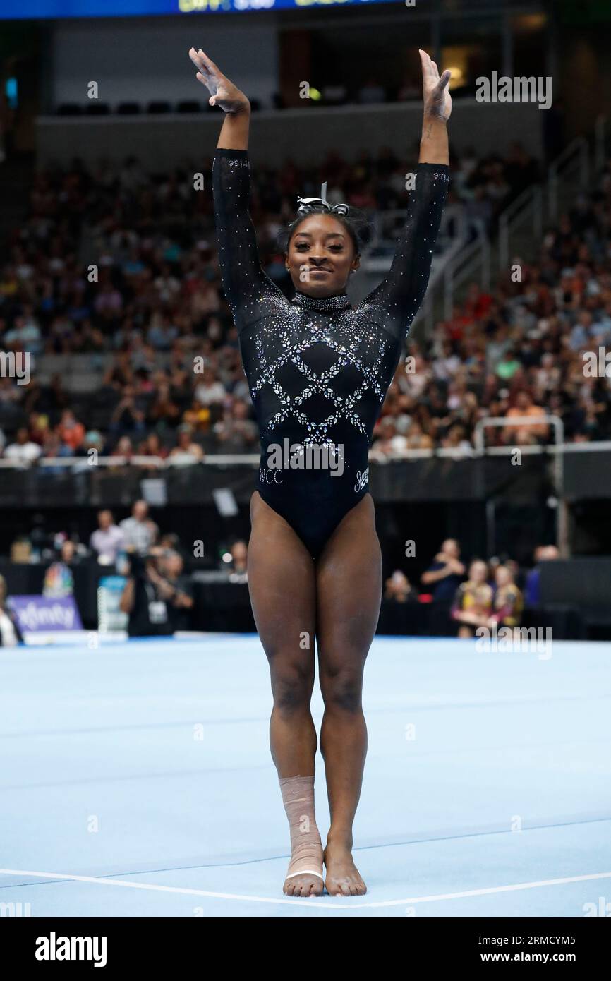 San Jose, California, USA. 27th Aug, 2023. Simone Biles (224), women's ...