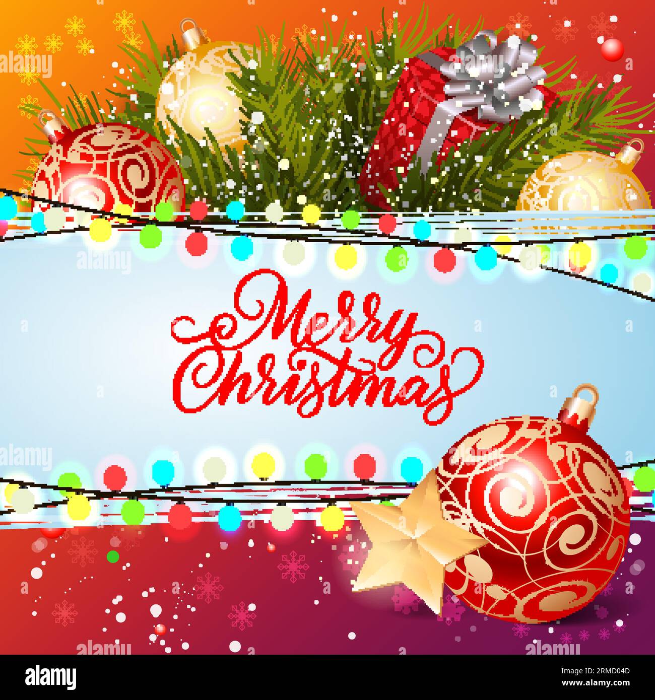 Merry Christmas Inscription with Swirls Stock Vector Image & Art - Alamy