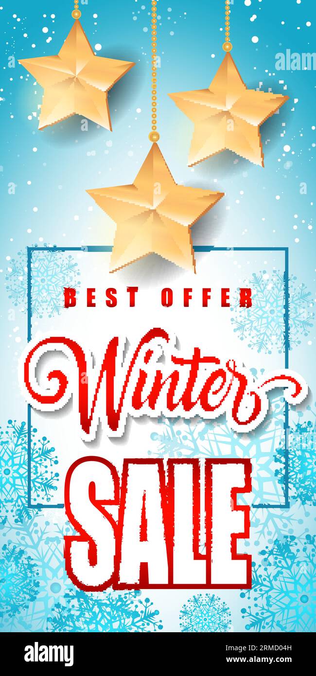 Best winter sale lettering Stock Vector Images - Alamy