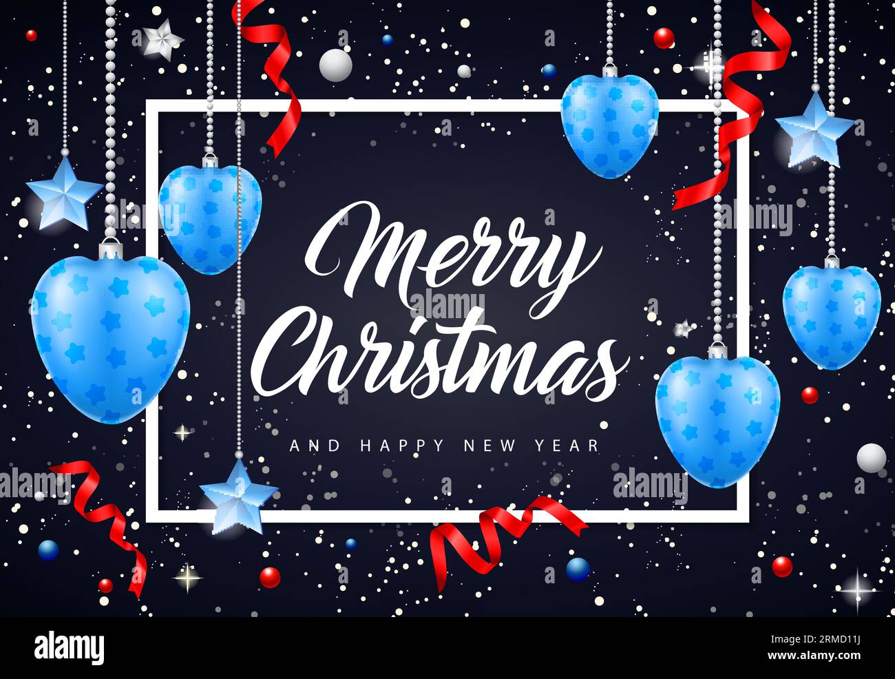 Christmas inscription baubles Stock Vector Images - Alamy