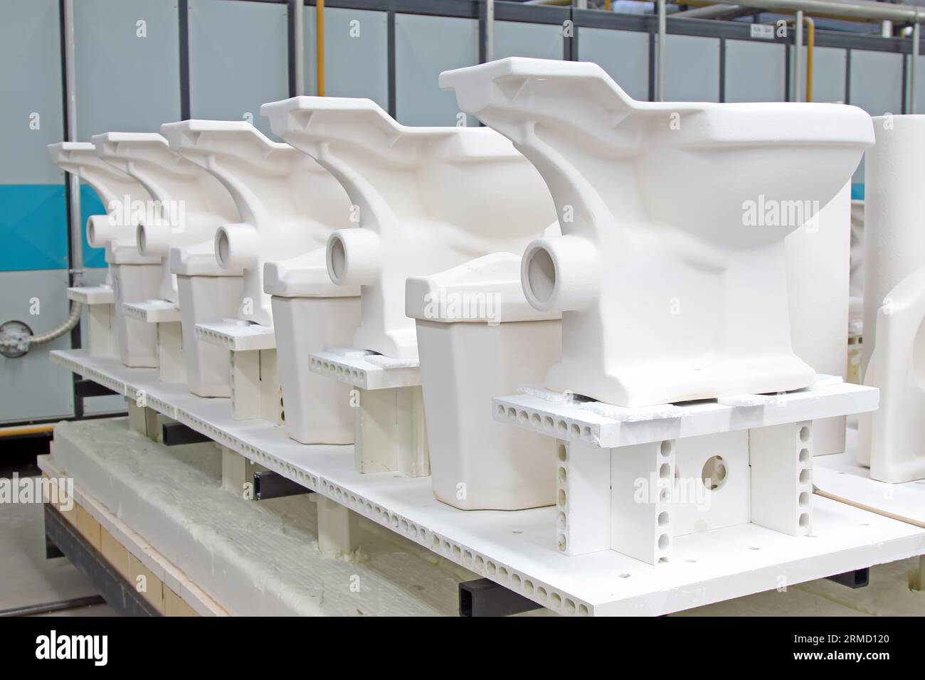 Ceramic toilet products, in a workshop production line Stock Photo - Alamy