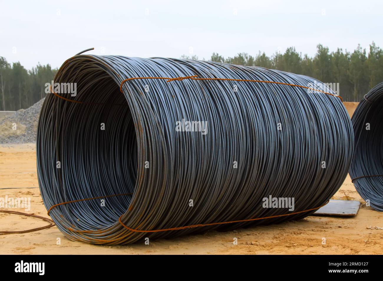 bundle of reinforced components in a construction site Stock Photo - Alamy