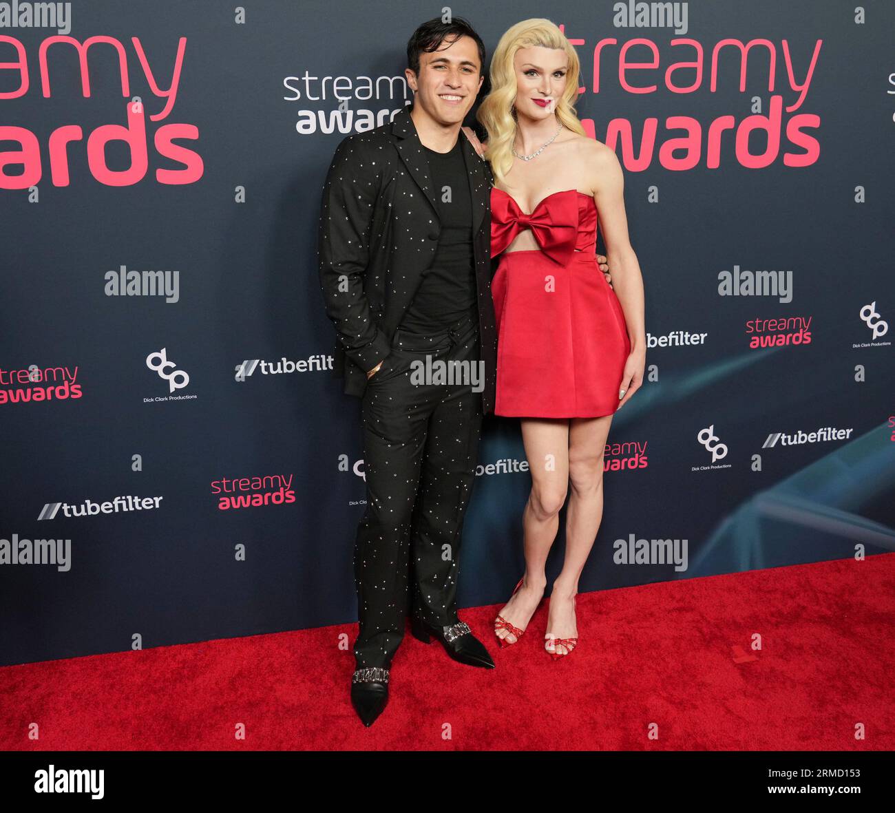 Los Angeles, USA. 27th Aug, 2023. (L-R) Chris Olsen and Dylan Mulvaney ...