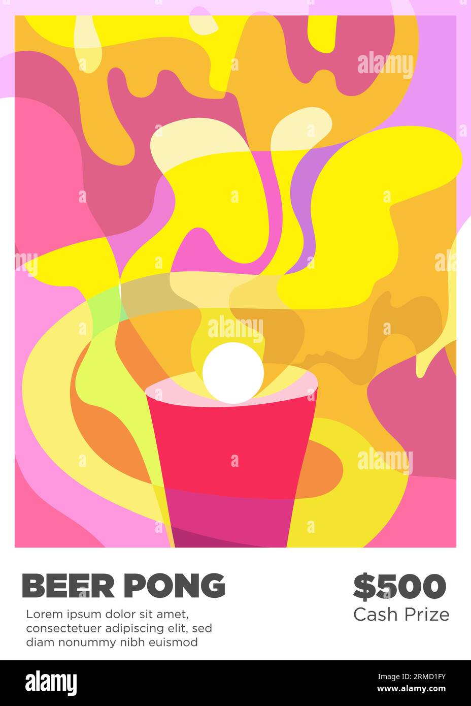 Beer Pong Poster Template