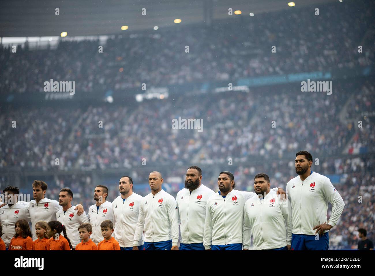 French Rugby Team during the pre-World Cup rugby union international ...
