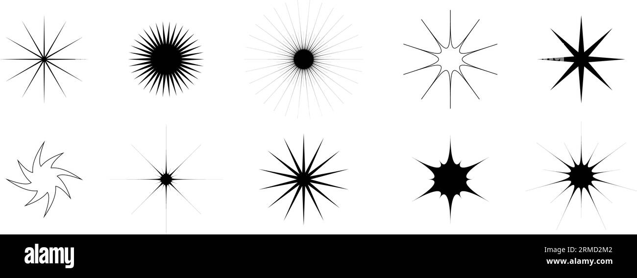 Retro Sparkle Clip Art