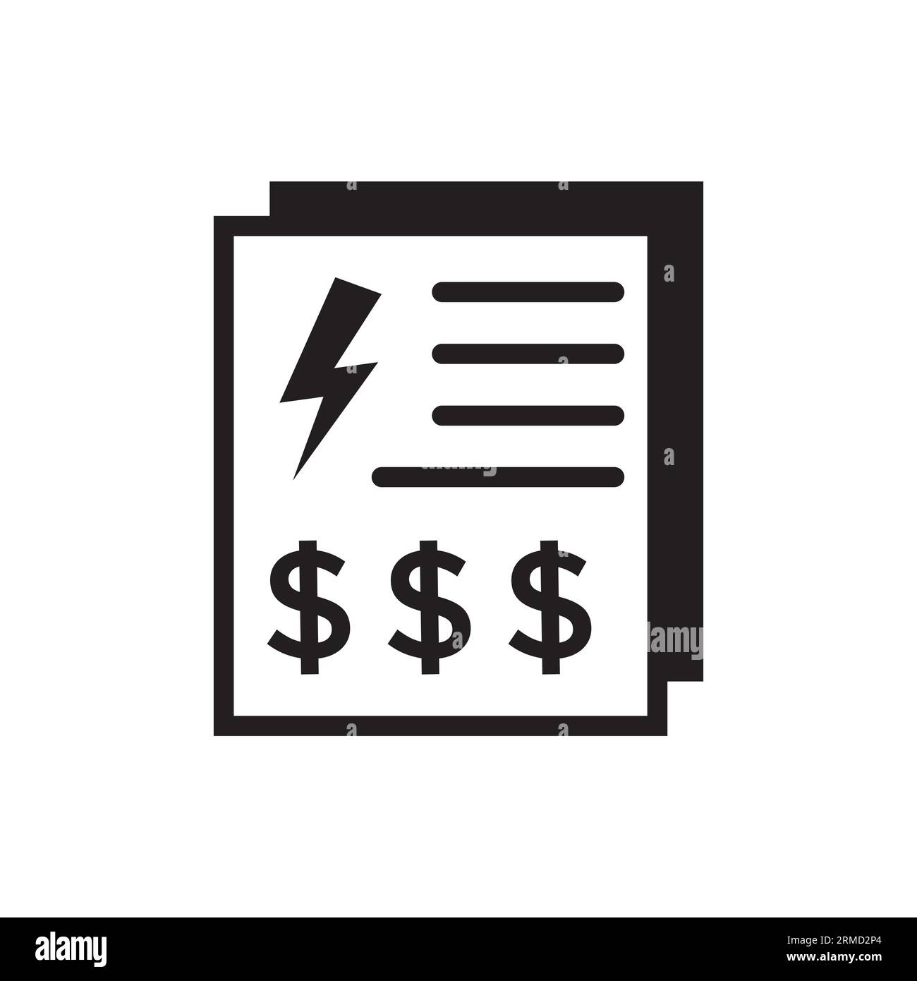 Electricity utility bills, payments icon Stock Vector Image & Art - Alamy