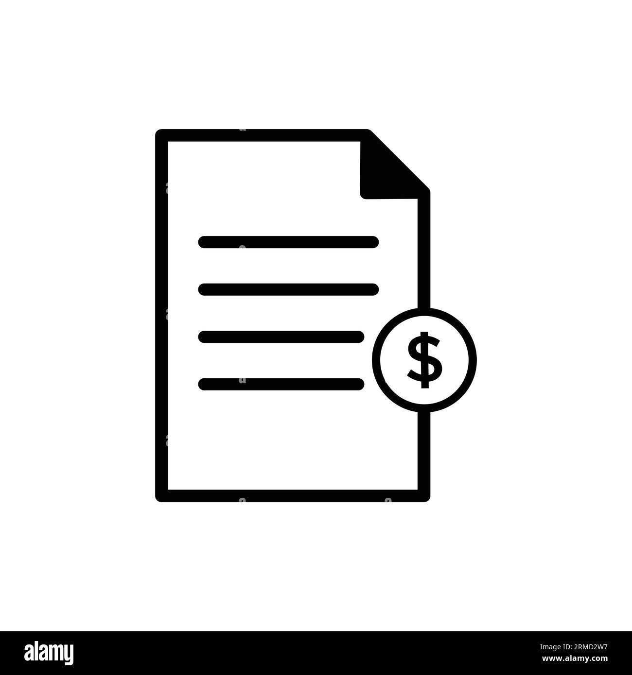 Invoice bill template vector vectors hi-res stock photography and ...
