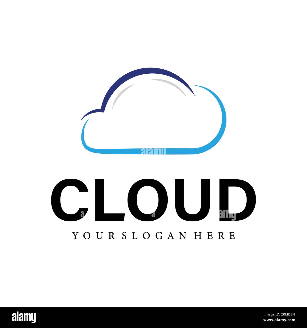 Cloud tech logo vector art hi-res stock photography and images - Alamy