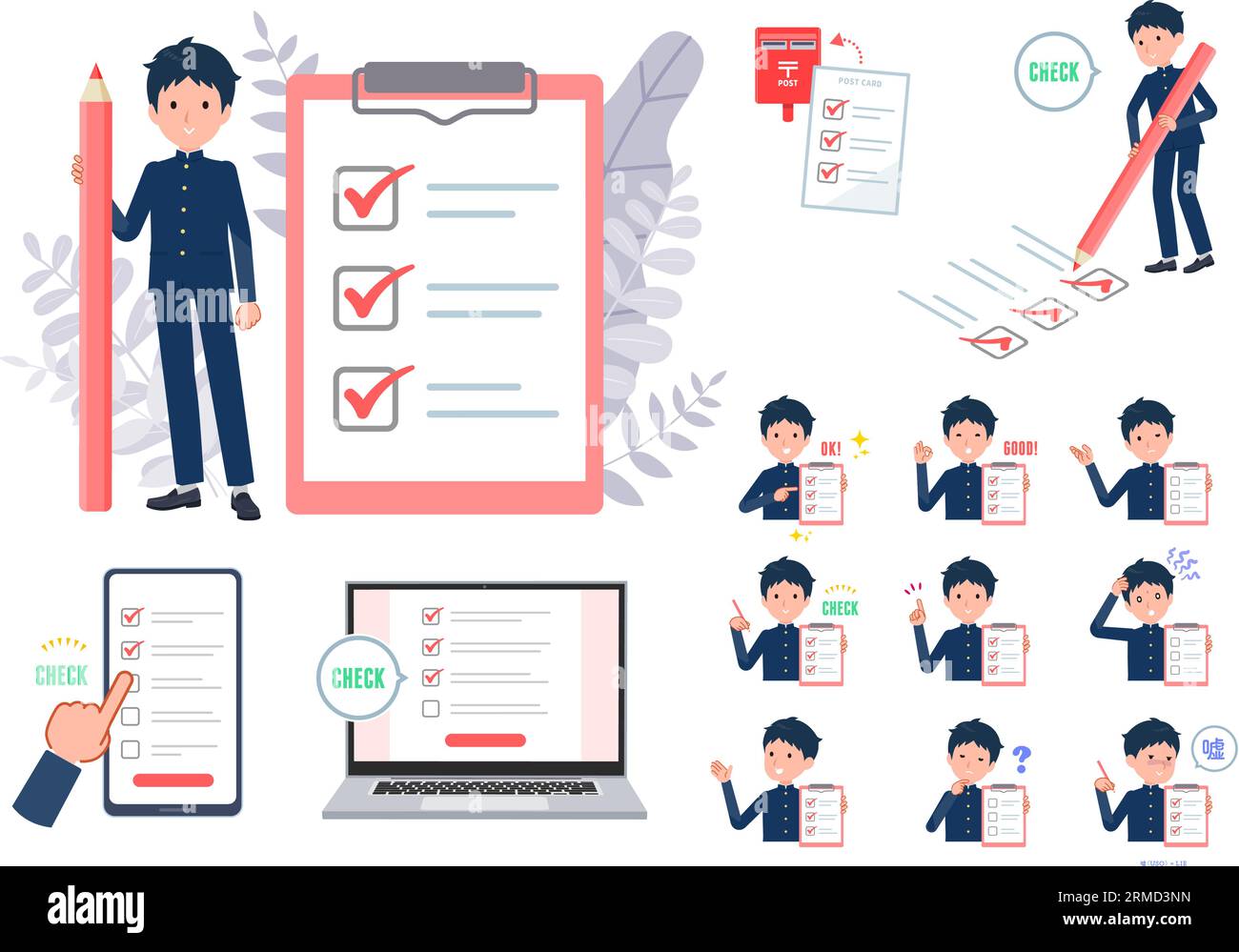 Check school uniform Cut Out Stock Images & Pictures - Alamy