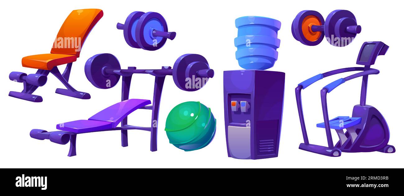 Cartoon dumbbell hi-res stock photography and images - Alamy