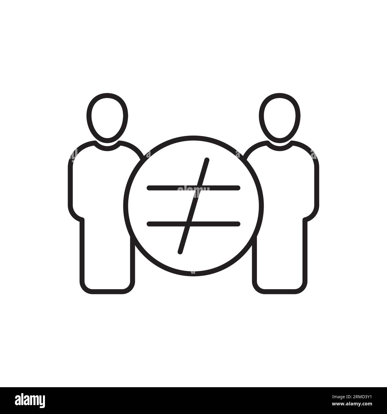 Black female gender symbol line Cut Out Stock Images & Pictures - Alamy