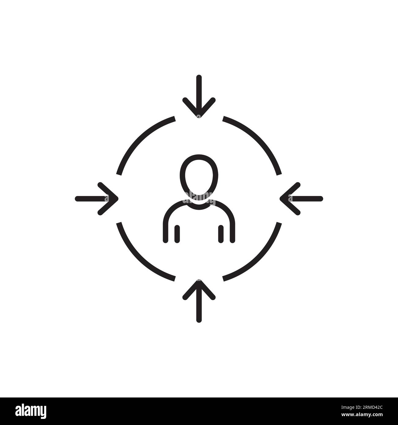 Customer loyalty icon consumer Black and White Stock Photos & Images ...