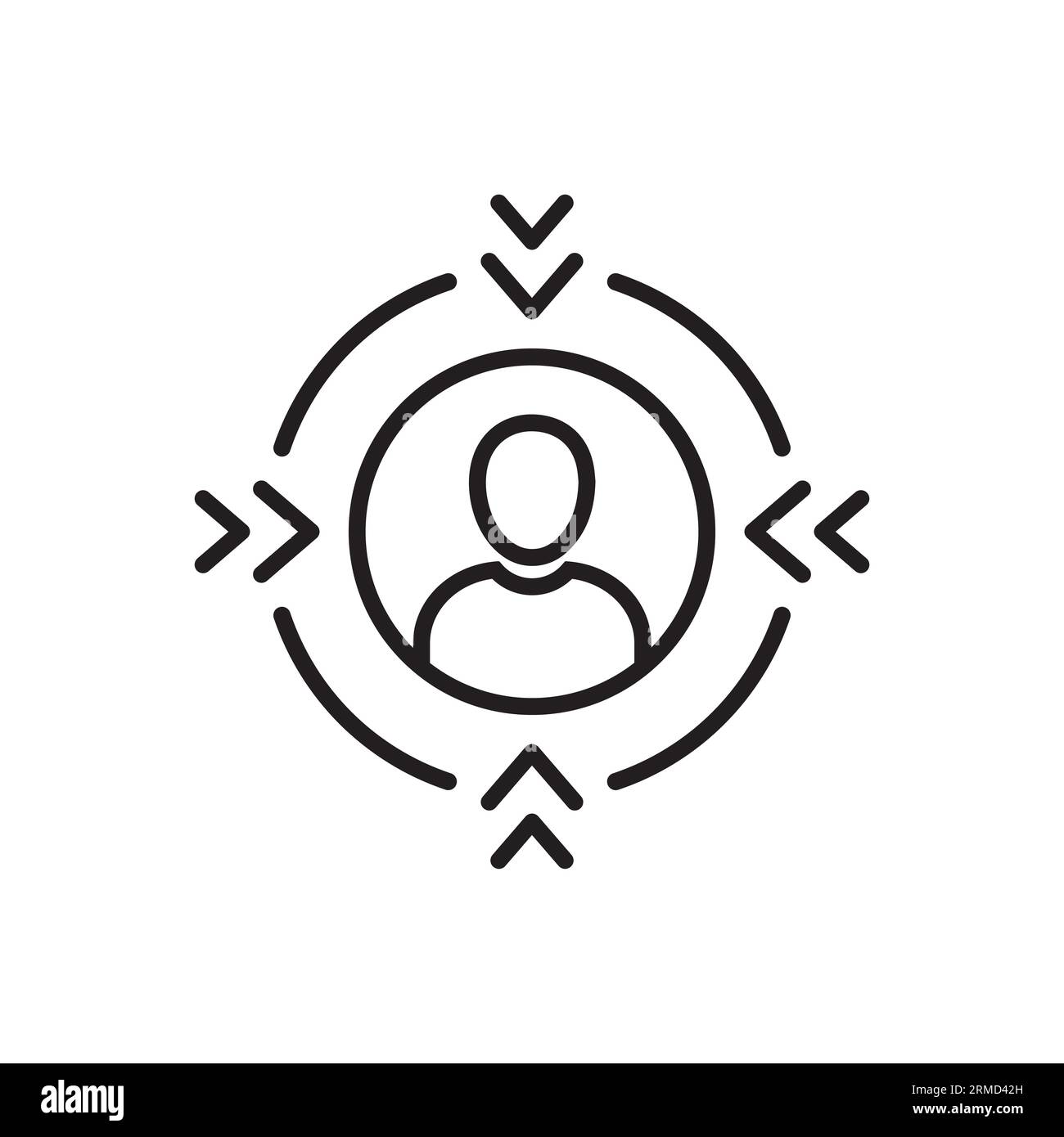 Focus on client icon, customer centricity line vector Stock Vector ... Focus on client icon, customer centricity line vector Stock Vector ...
