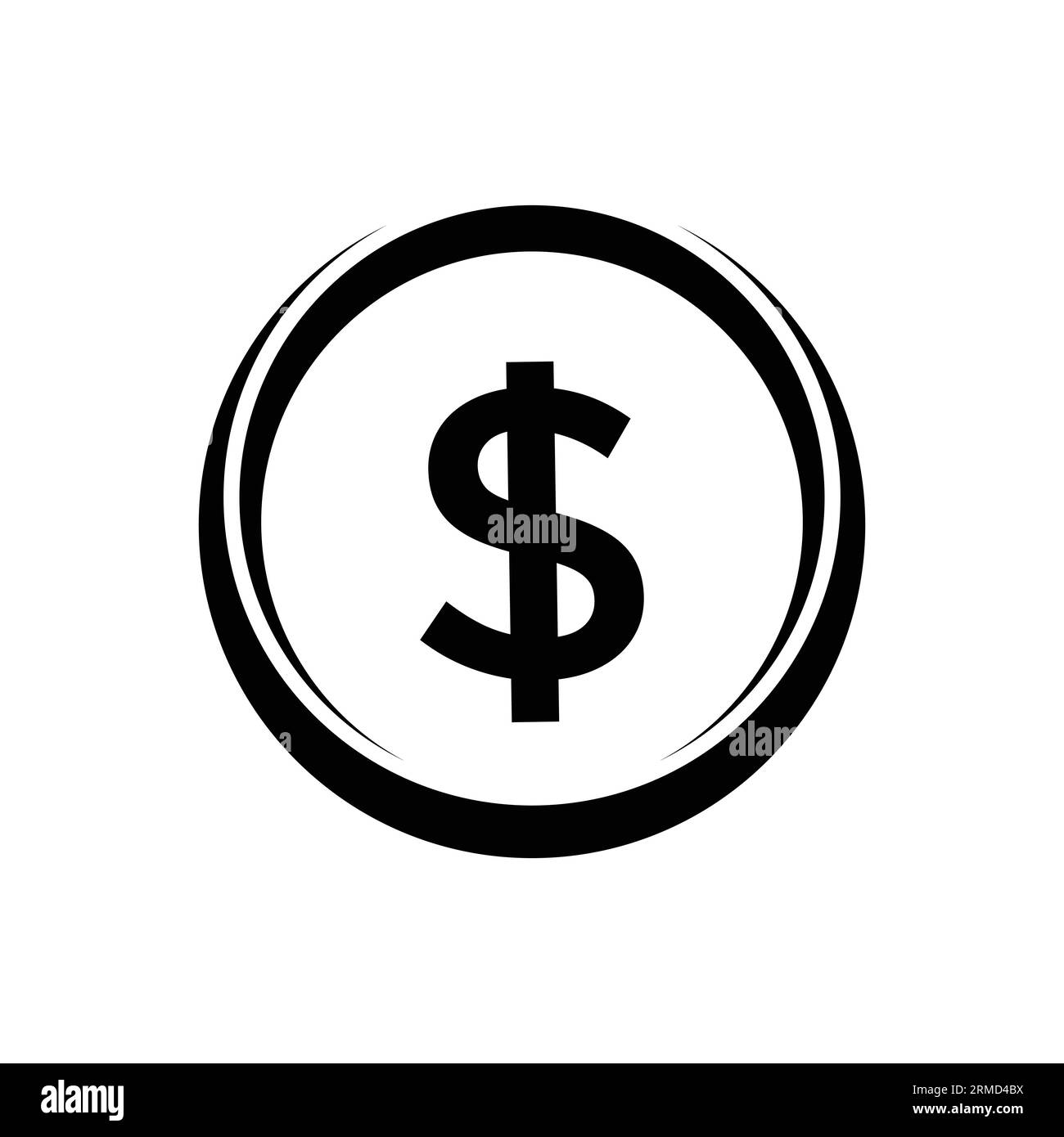 Money cash in trendy flat style isolated on background. Money cash page ...