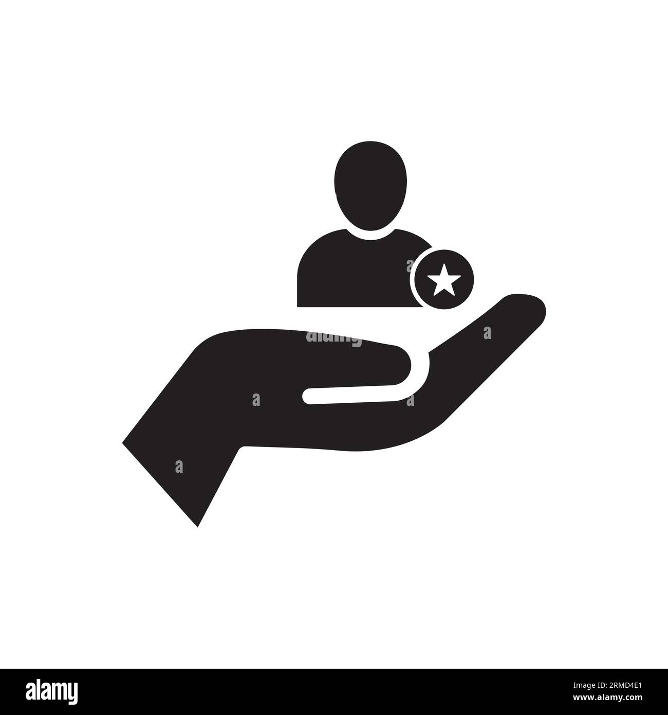 Customer icon and best, favorite, rating symbol. Customer service ...