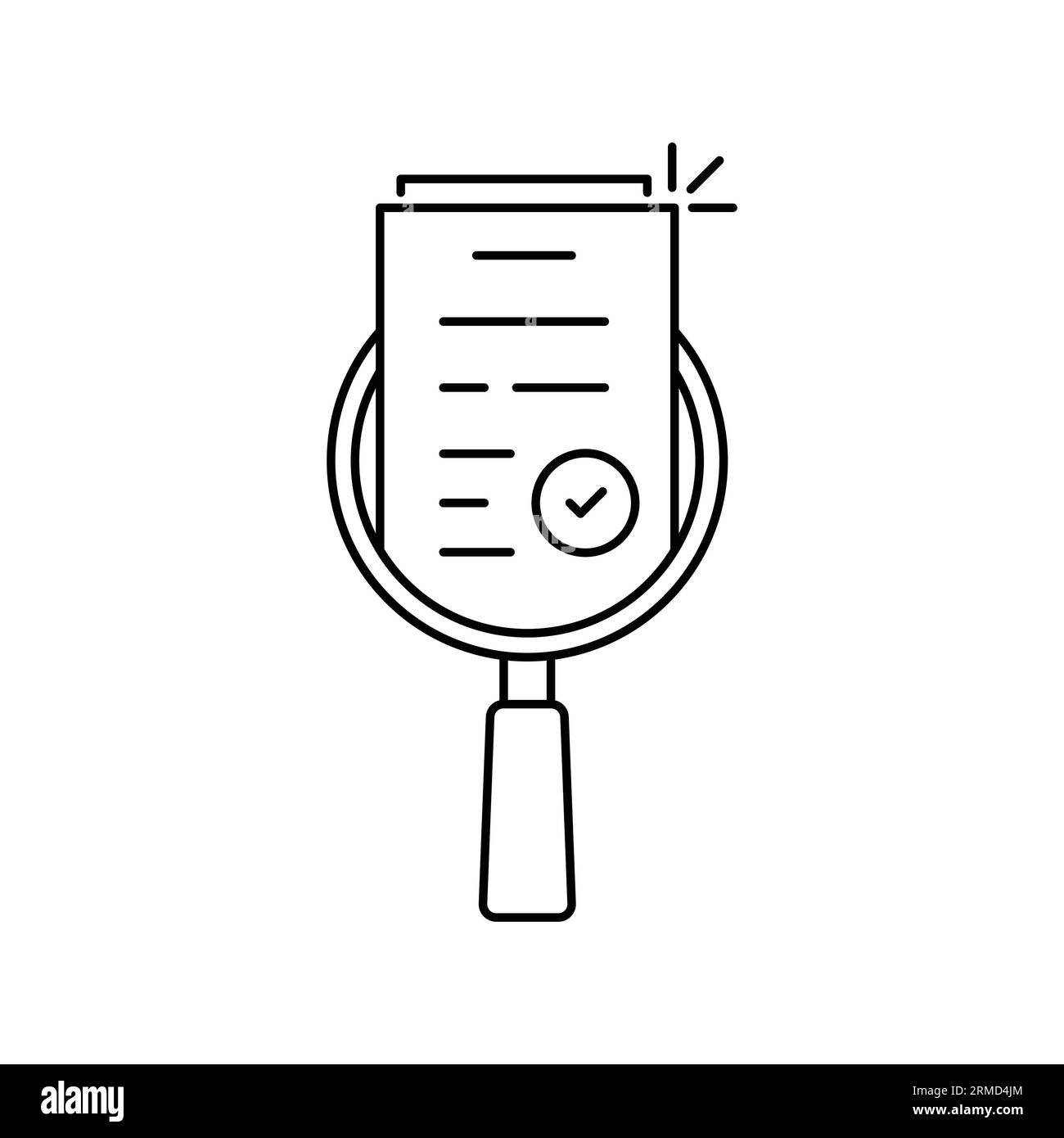 review thin line icon like assesment or audit. stroke trend modern ...