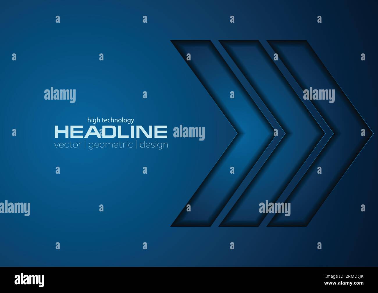 Dark blue abstract technology arrows design. Vector background Stock ...