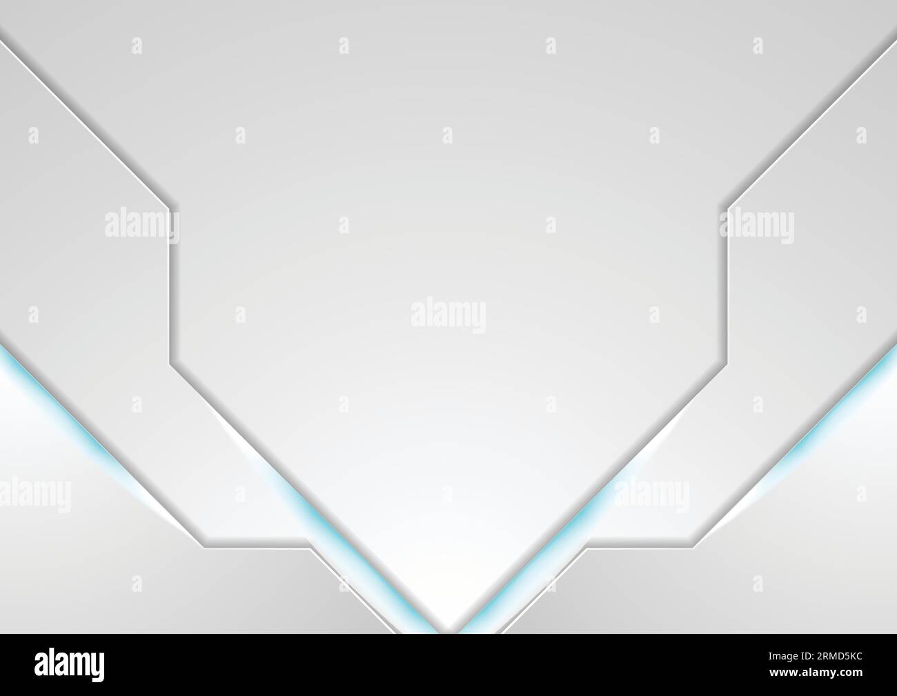 Grey abstract technology background with blue cyan neon light . Vector ...