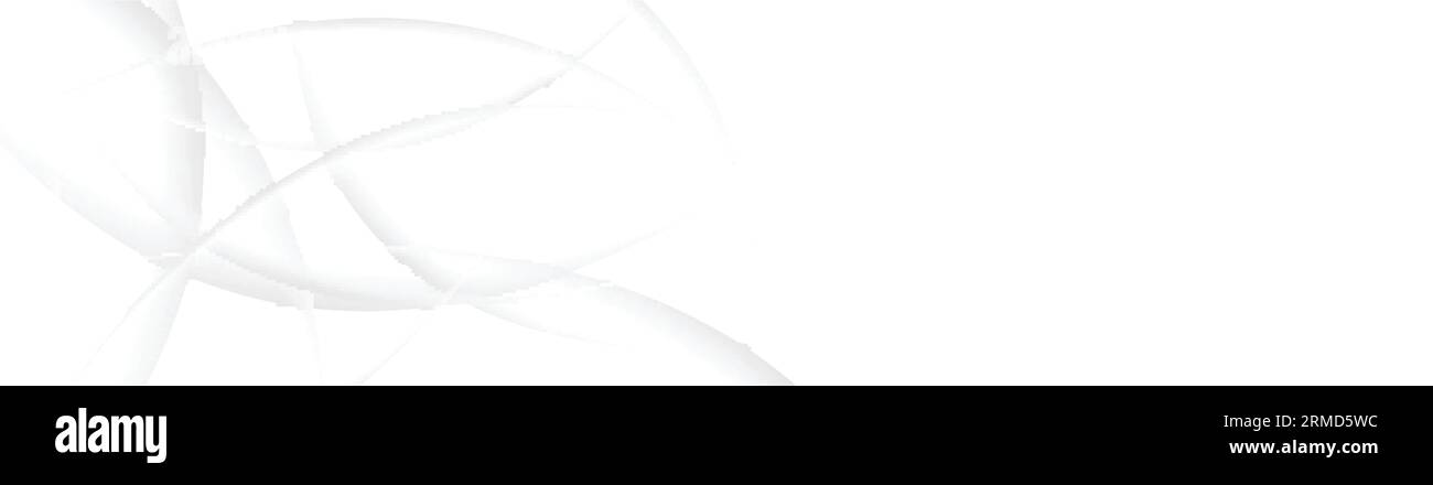 Grey and white smooth waves abstract header banner design. Vector ...