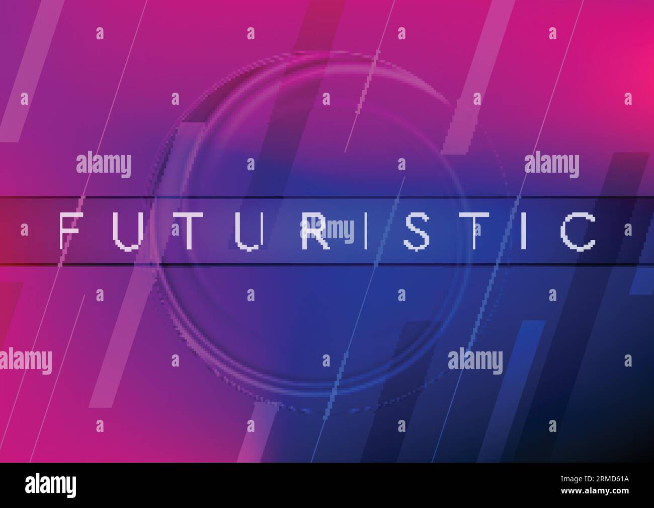 Abstract neon tech geometric background with liquid circle shape ...