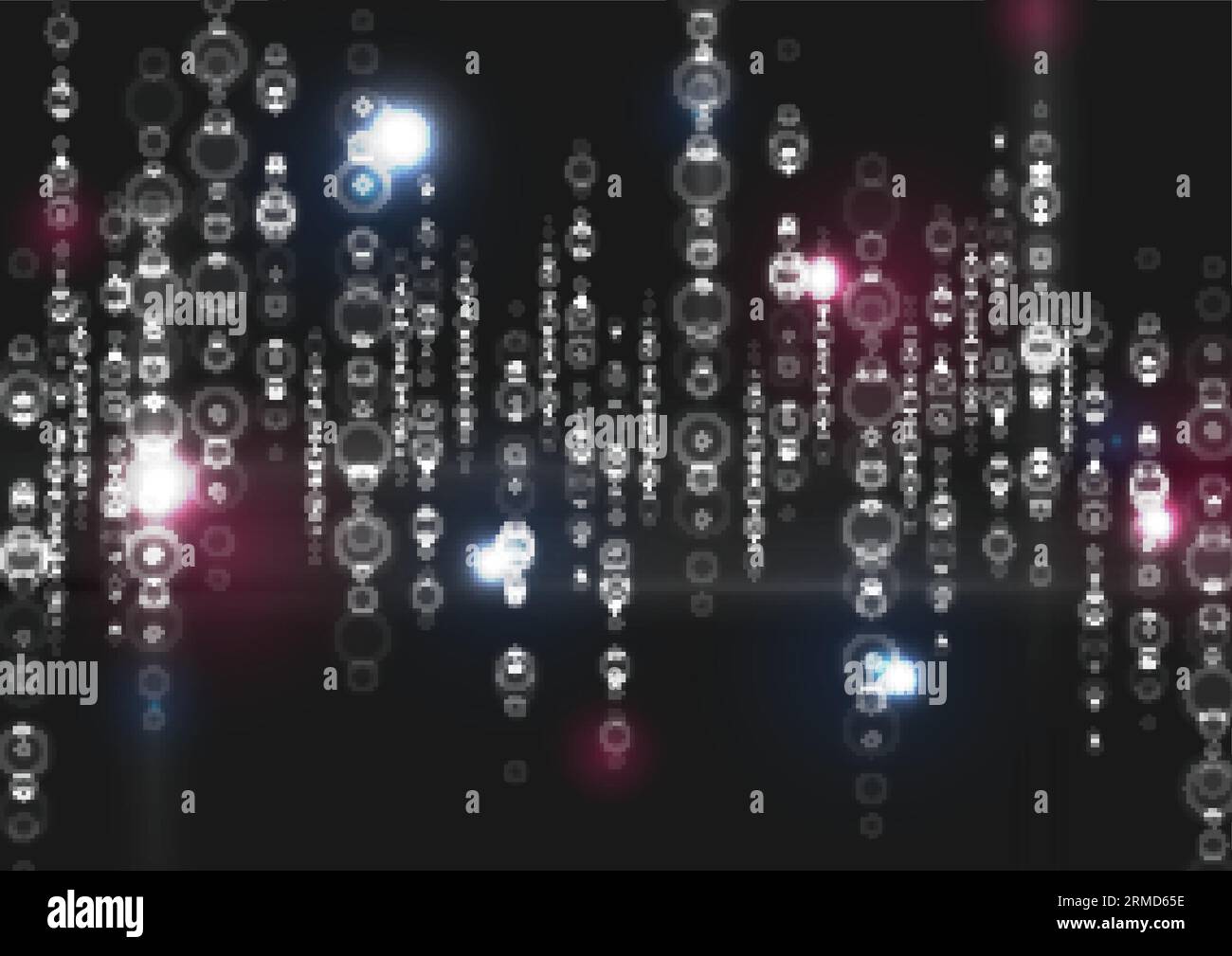 Black abstract sparkling bokeh background. Shiny vector design Stock ...