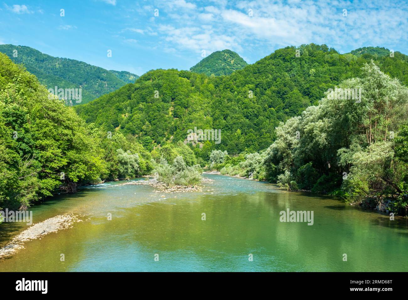 Mountain landscape along the river Tara. Montenegro Stock Photo - Alamy