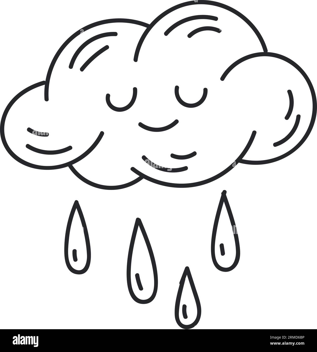 rain cloud doodle icon Stock Vector Image & Art - Alamy